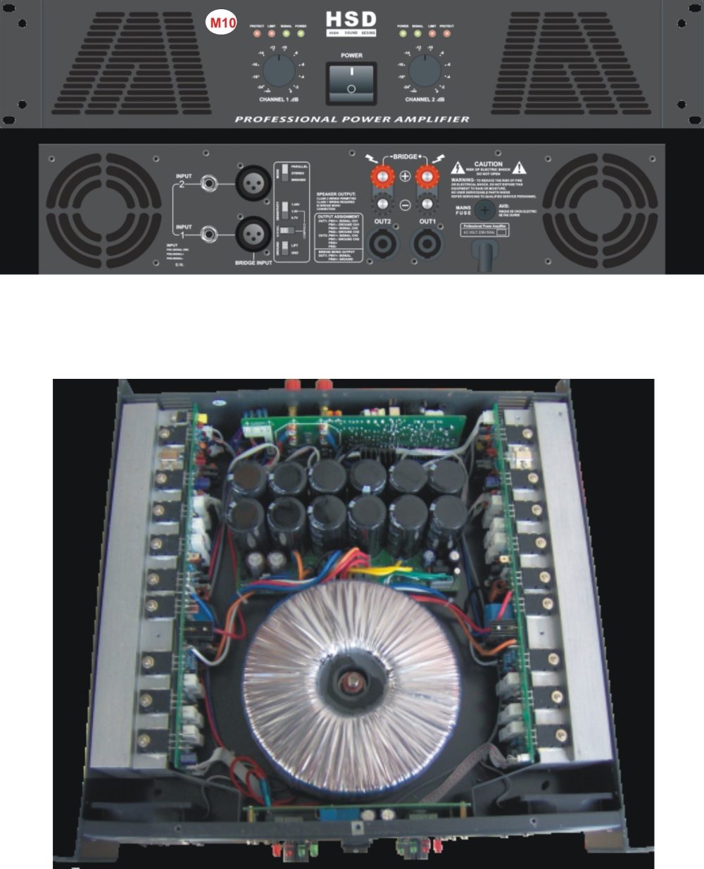 M10 HSD ETAPA DE POTENCIA HSD 2x1000W RMS 8 OHMS - SONIDOAFM